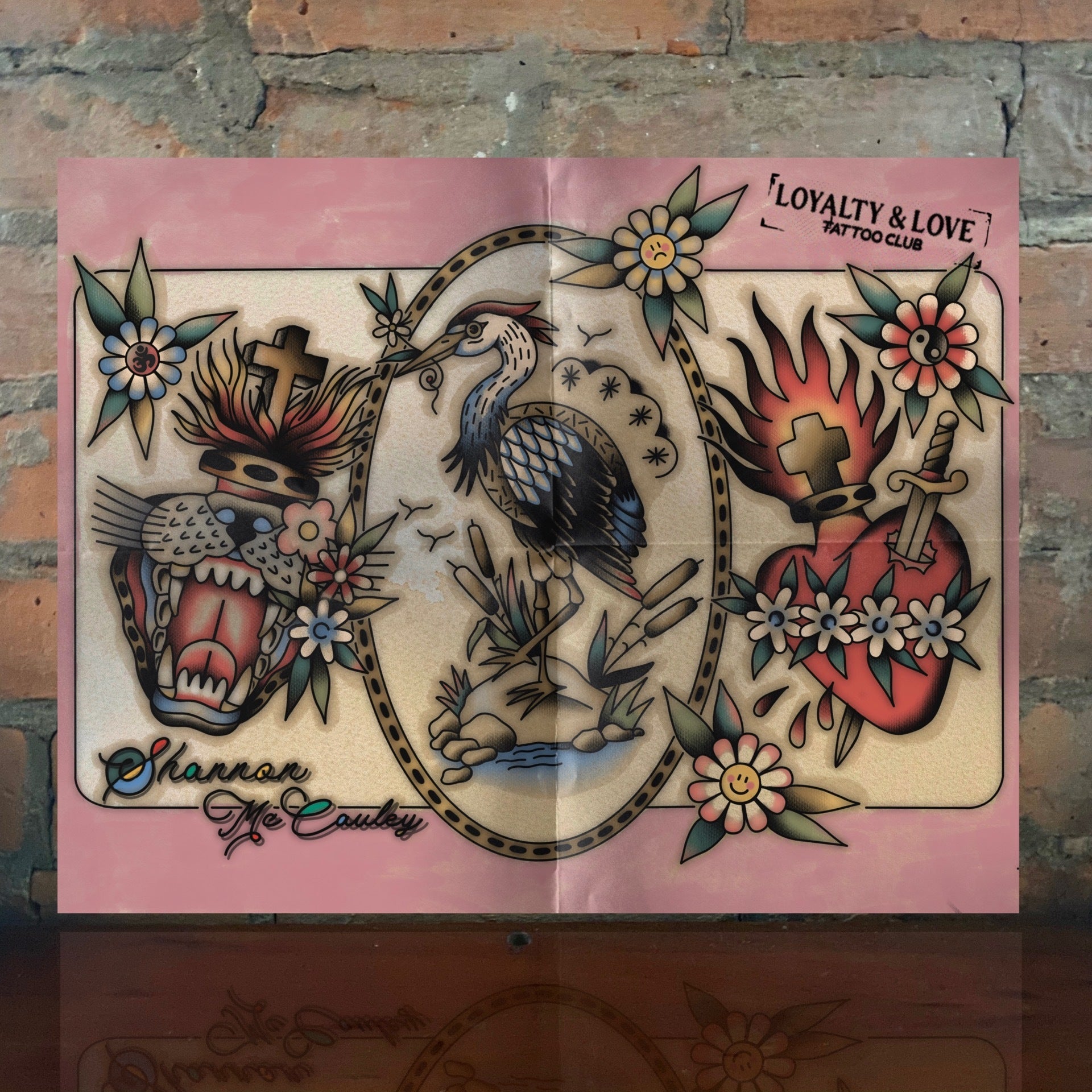 Sacred Heart Flash Art